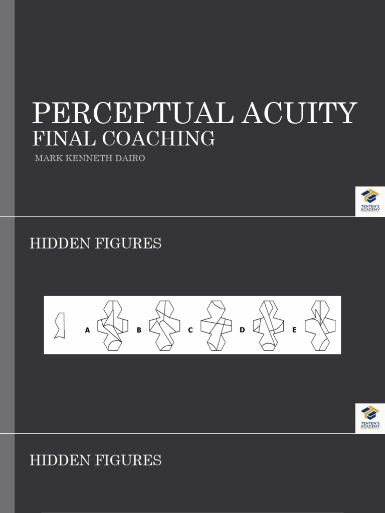 Perceptual Acuity - Final Coaching | PDF