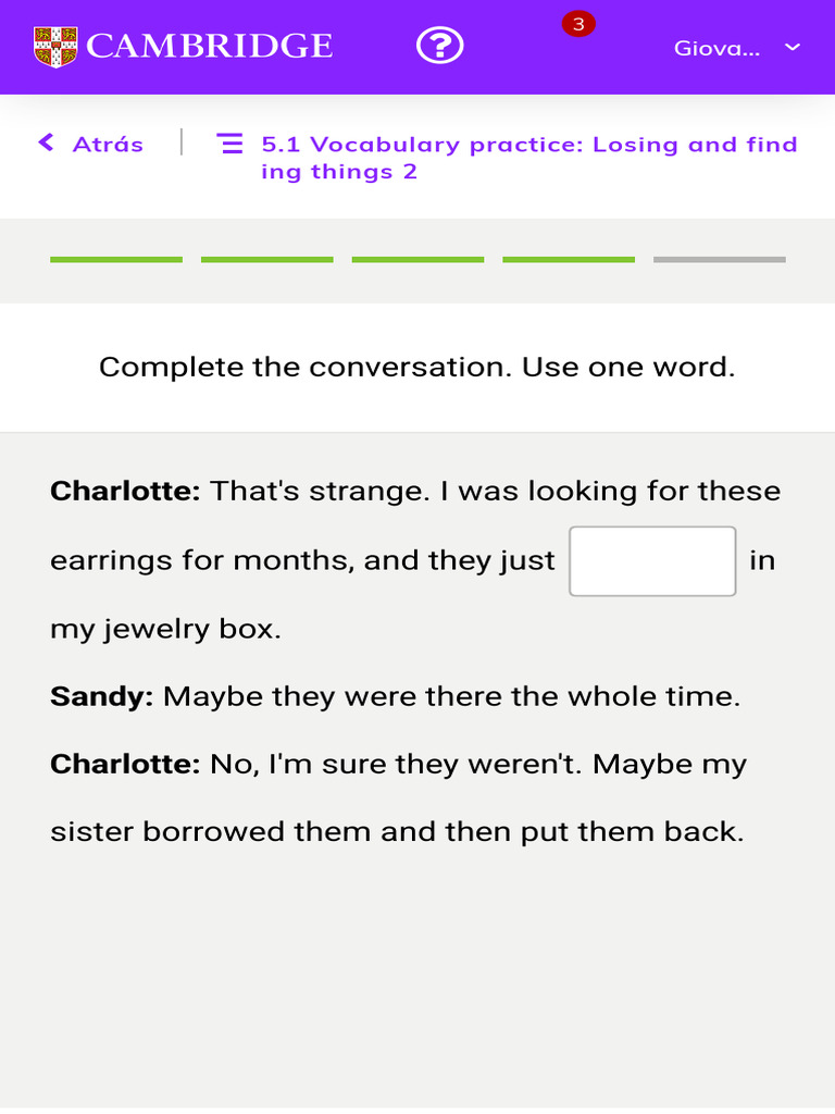Vocabulary Practice: Finding Lost Items | PDF