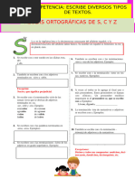 Reglas de Uso de La C S Z y X para Segundo Grado de Secundaria | PDF | Adjetivo | Morfología ...