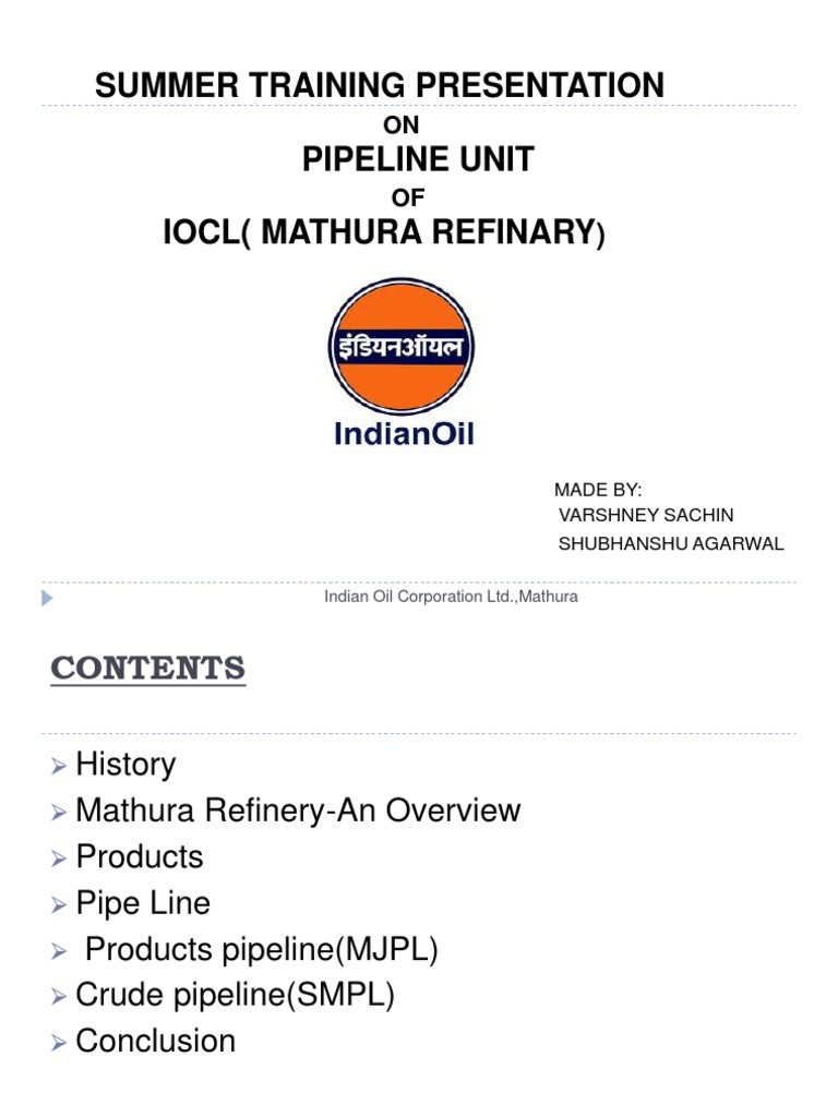 Sachin Iocl | PDF | Oil Refinery | Petroleum
