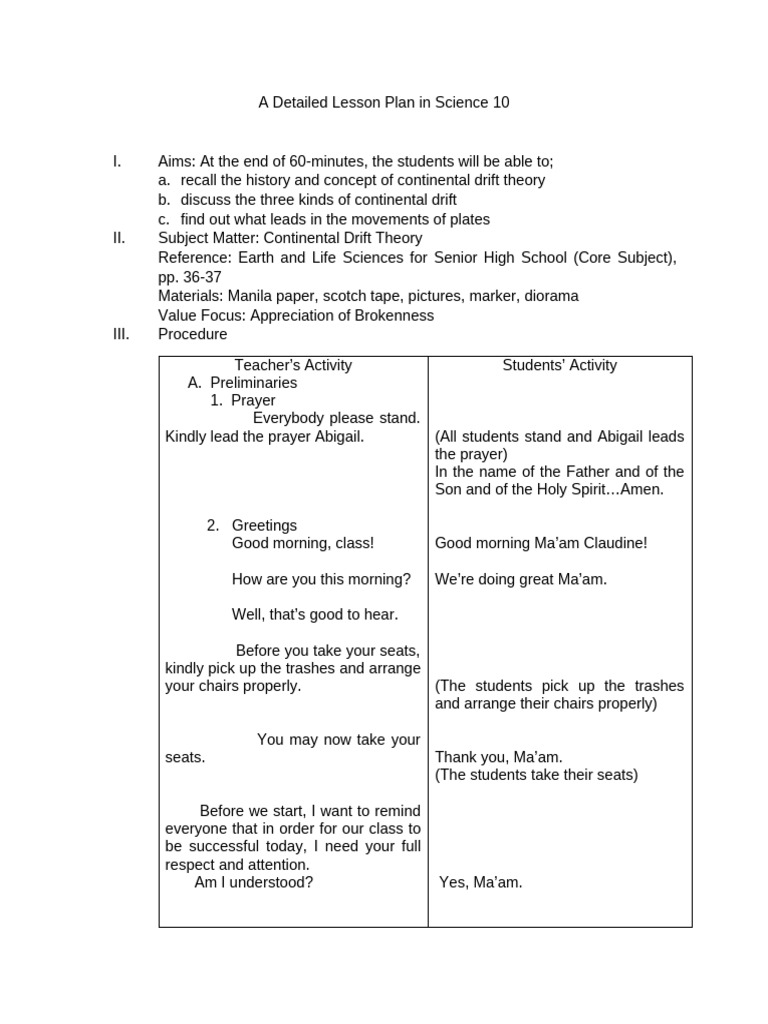 Alfred Wegener - Continent Lesson Plan | PDF | Plate Tectonics | Continent