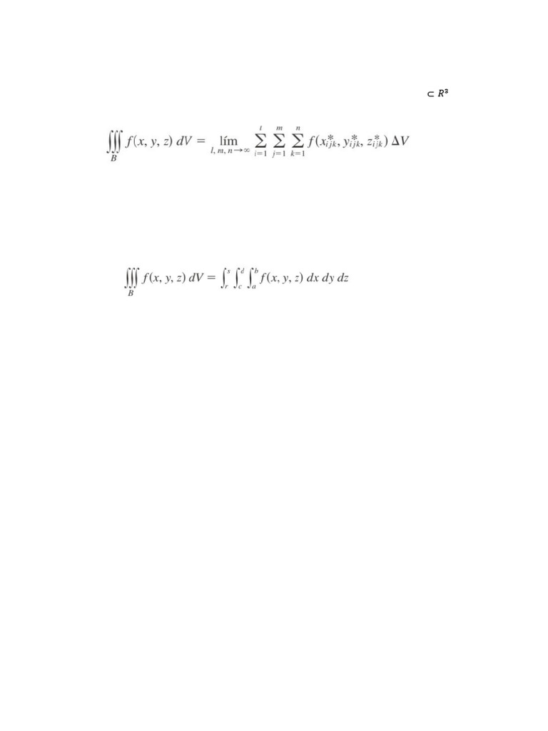 Integral Triple y Teorema de Fubini | PDF