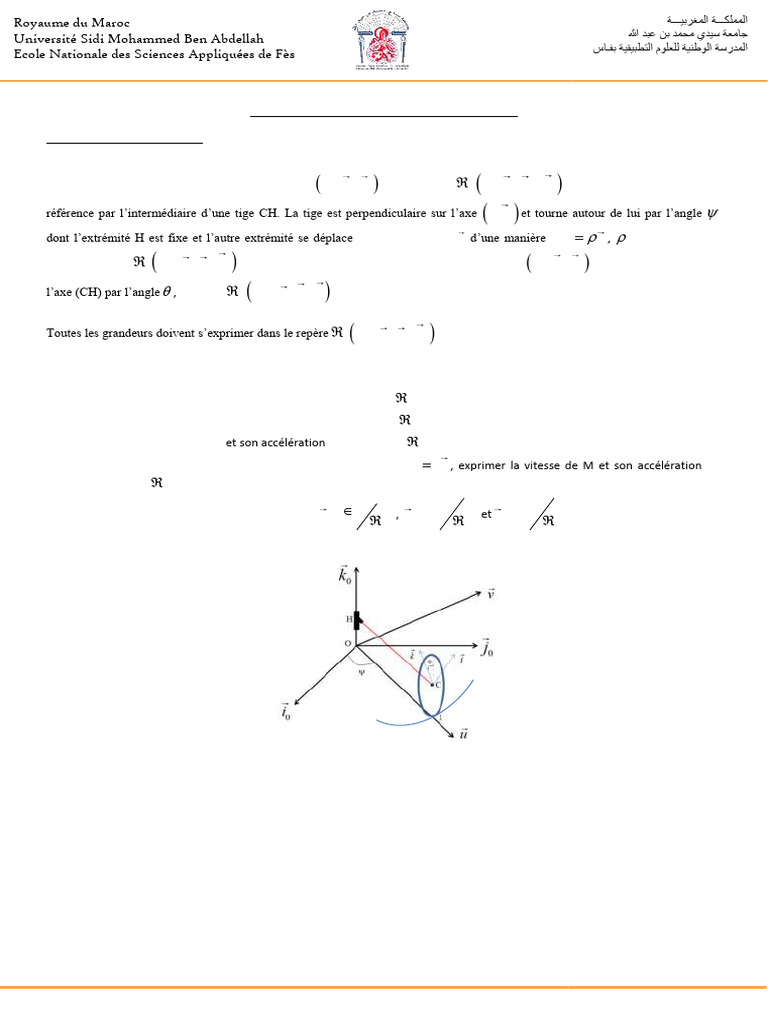 Exercices de cinématique : roue de manège | PDF | Rotation | Accélération
