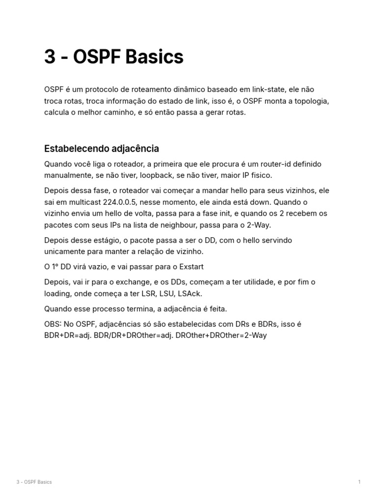 HCIP-Datacom OSPF Basics | PDF