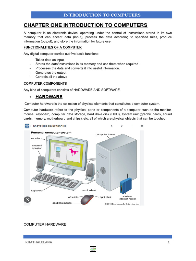 Introduction to Computer Basics | PDF | World Wide Web | Internet & Web
