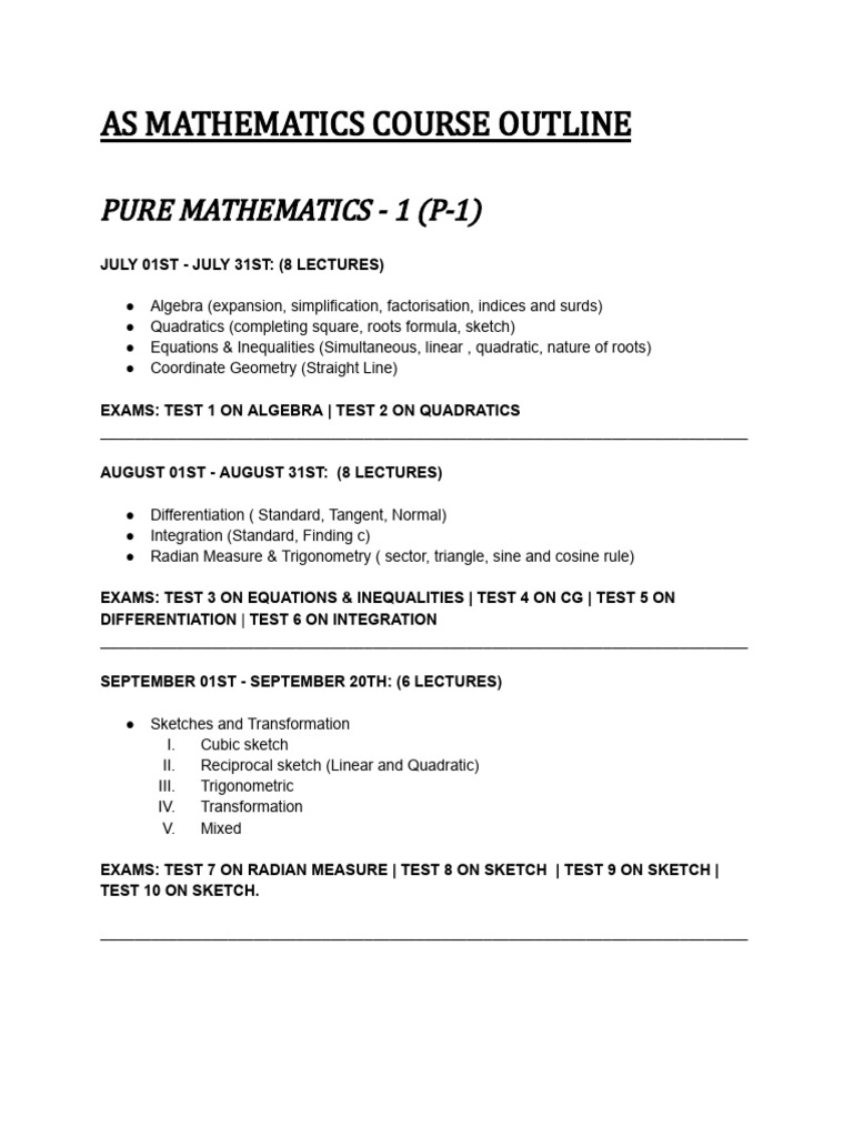 As May 26 Course Outline | PDF | Trigonometric Functions | Variance