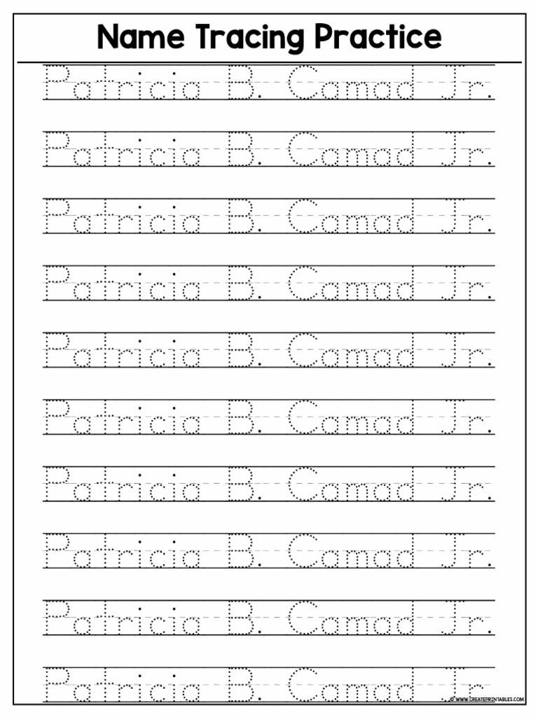 Name Tracing Practice 4135 0263 9138 | PDF