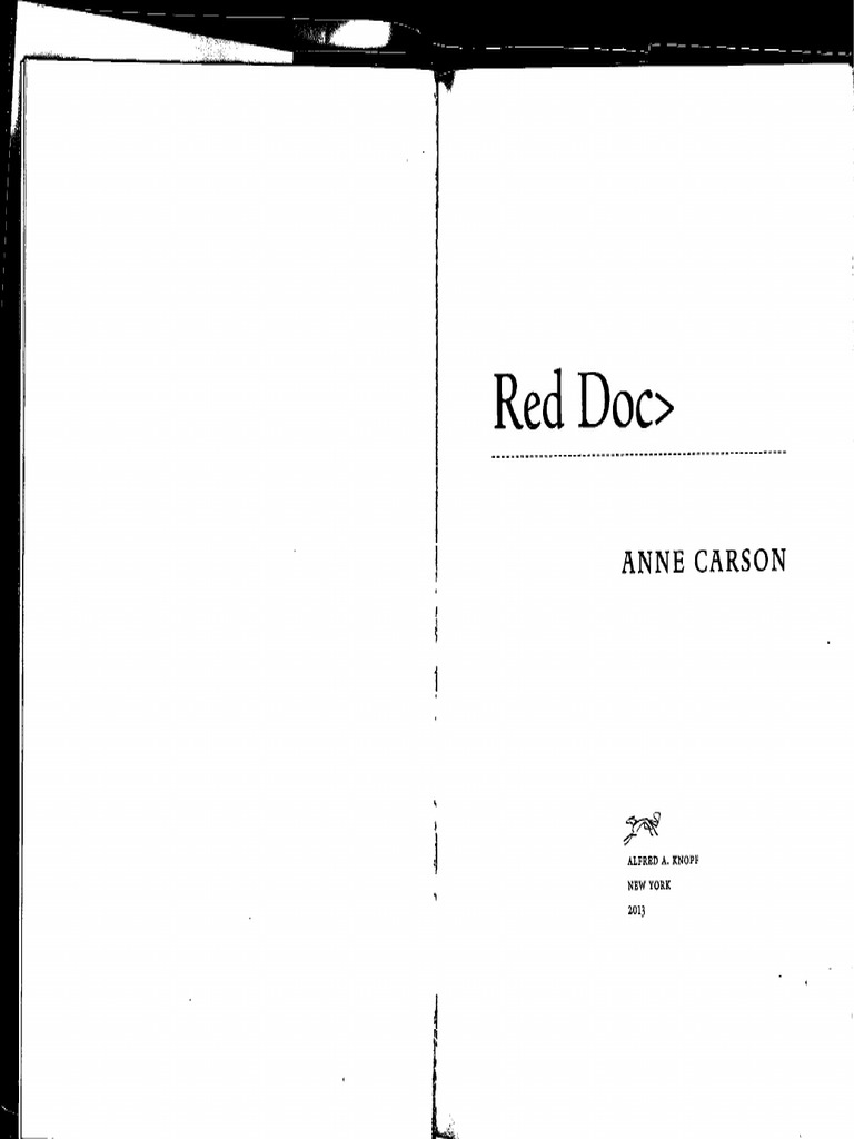 Red Doc (Carson) | PDF