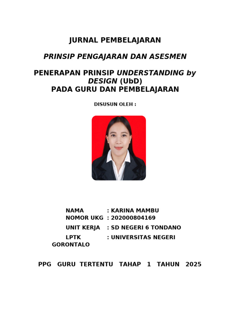 Jurnal Pembelajaran PPG Tahap 1 (Autorecovered) | PDF