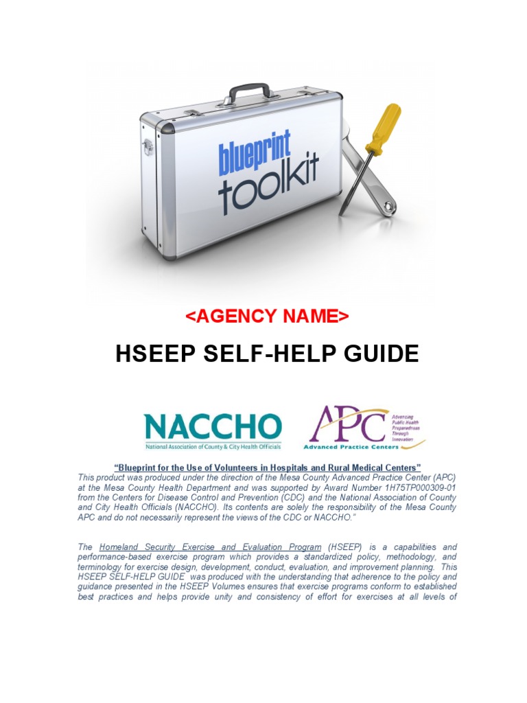 Blueprint HSEEP Self Help Guide | PDF | File Transfer Protocol | Evaluation