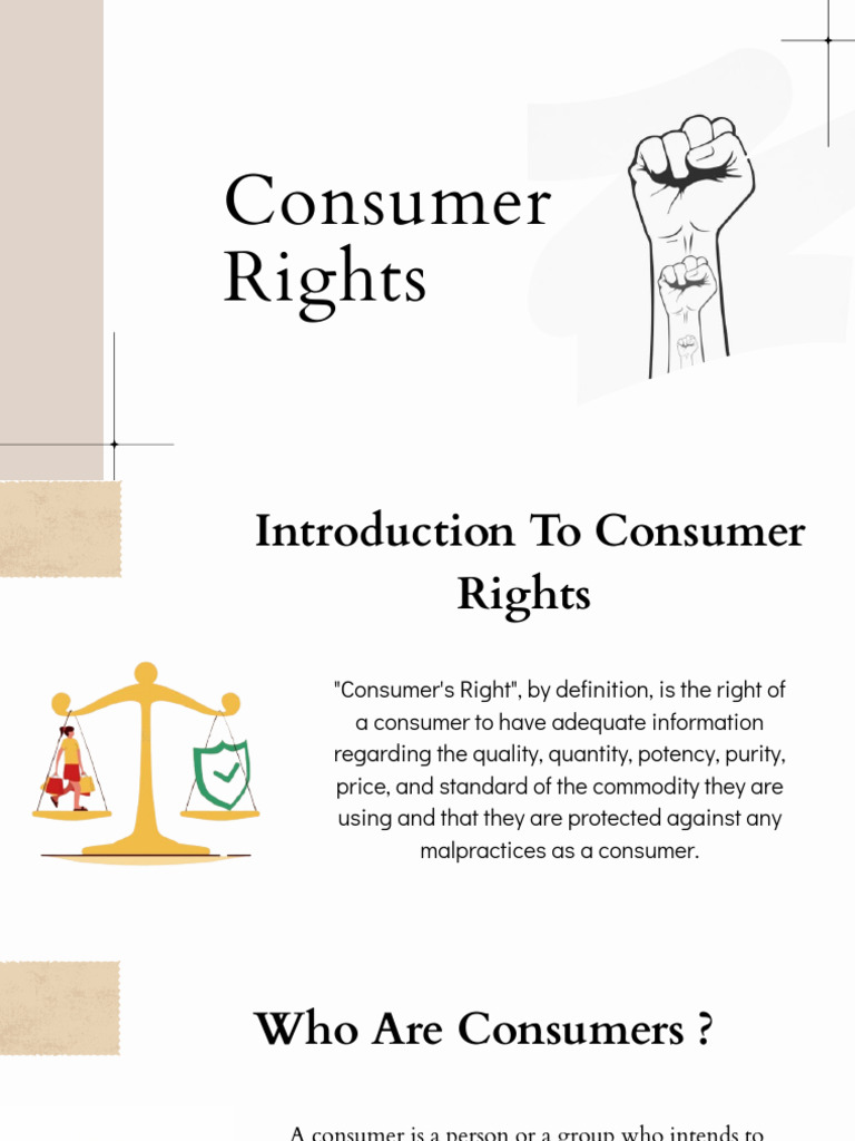 Understanding Consumer Rights and Protections | PDF | Consumer ...