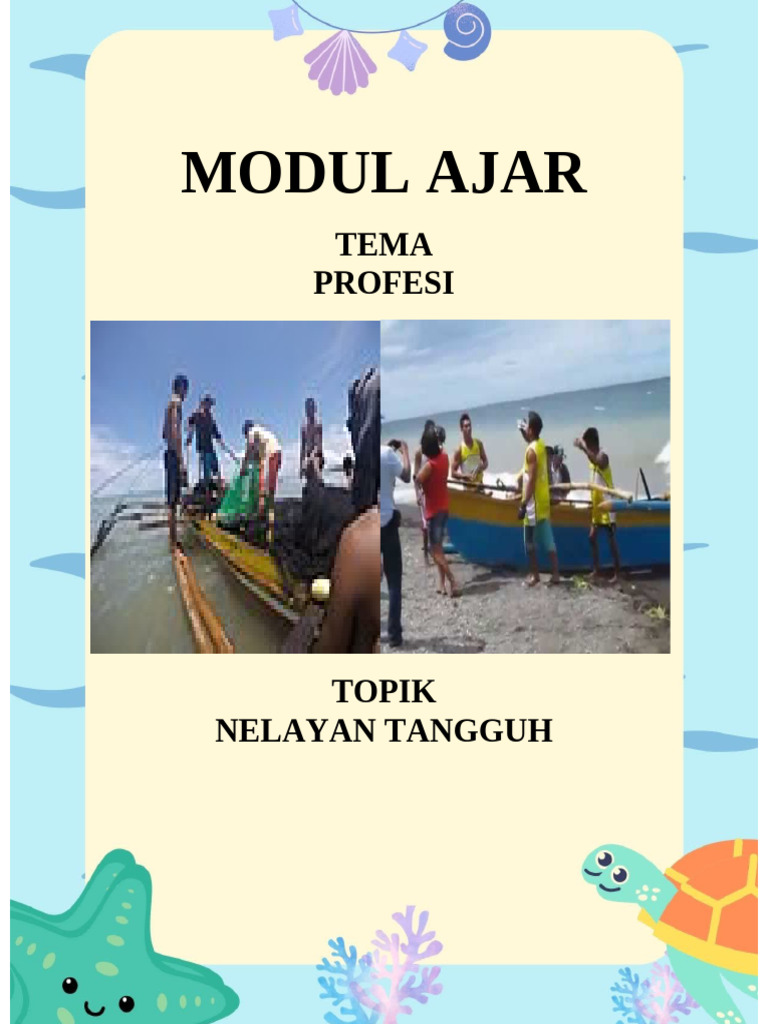 Lembar Kerja Tema Nelayan TK | PDF