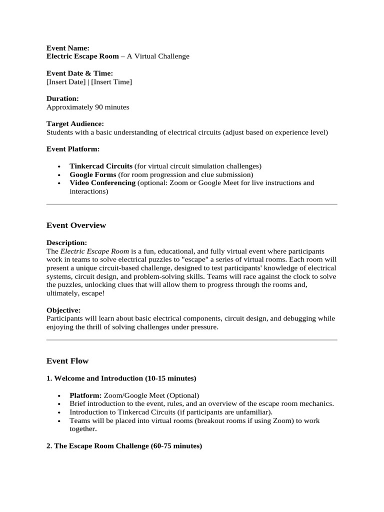 FOSS Virtual Escape Room | PDF | Electronic Circuits | Light Emitting Diode