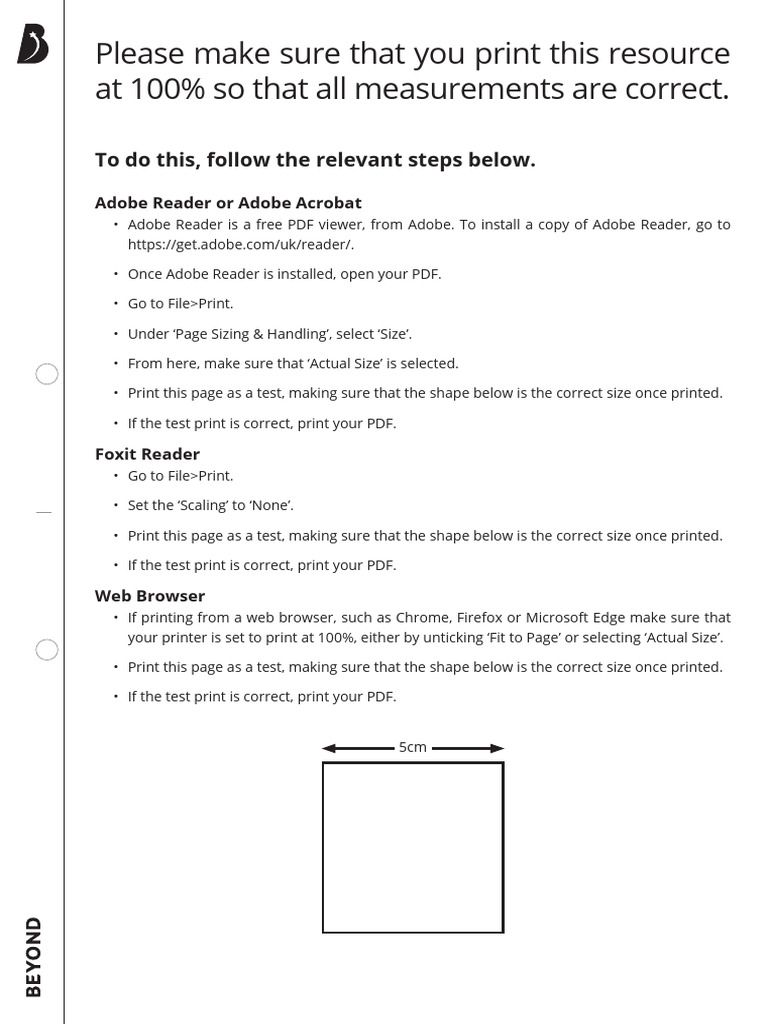 Year 7 Non-Calculator Test Instructions | PDF