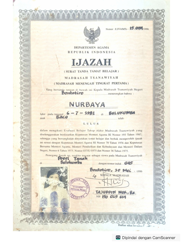 Ijazah Mts | PDF
