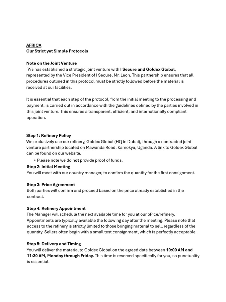 Africa Protocol | PDF | Bancos | Negocios económicos