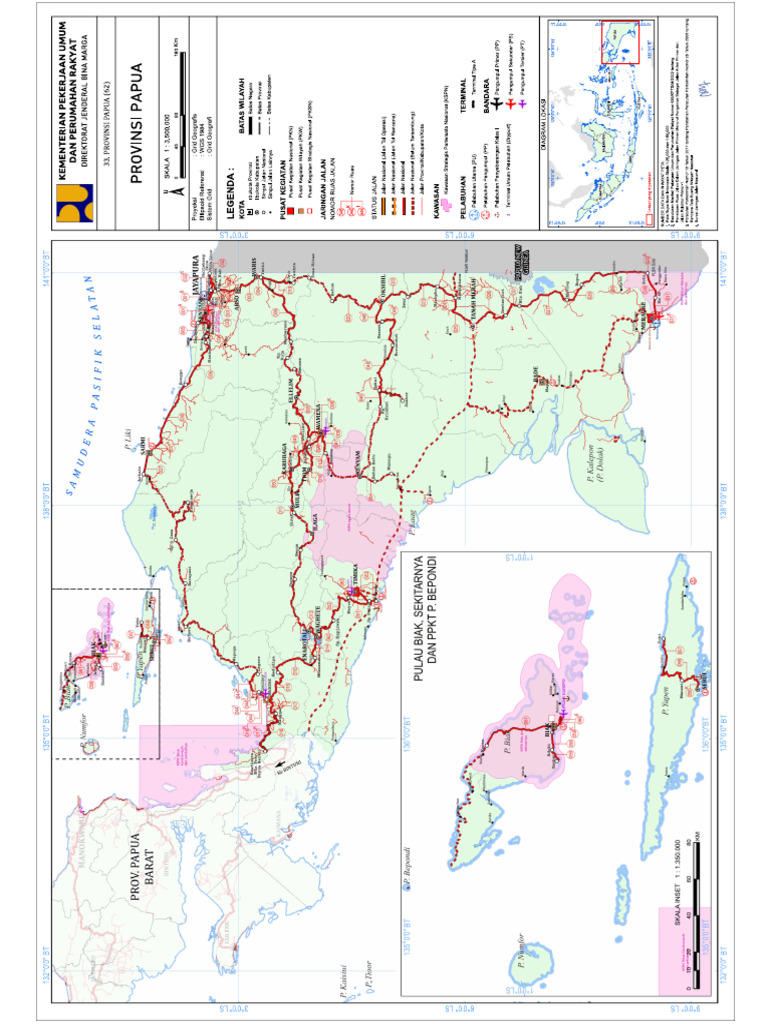 Peta Jalan Nasional papua | PDF