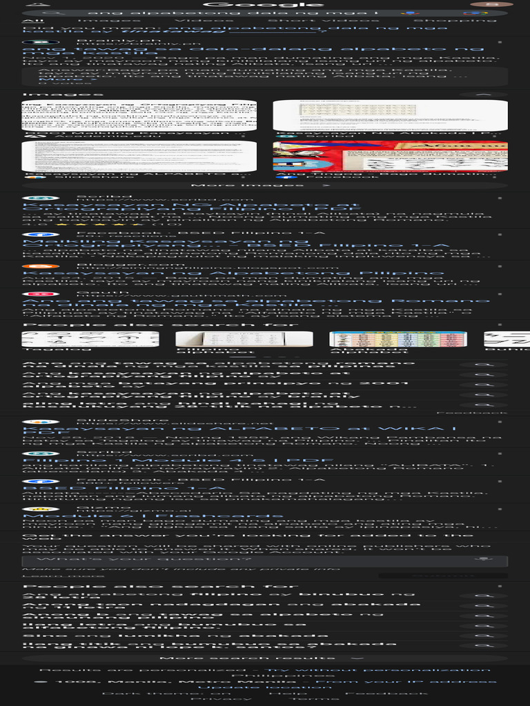 Ang Alpabetong Dala NG Mga Kastila Ay Tinatawag - Google Search | PDF