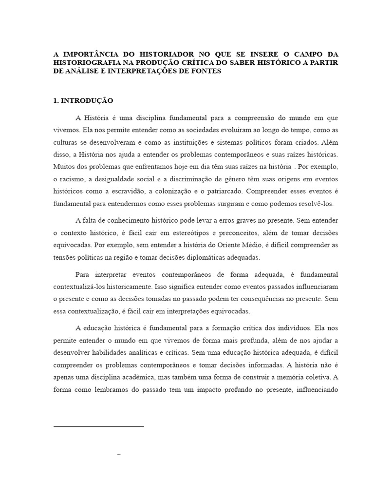 Papel do Historiador na Historiografia | PDF | Science | Tempo