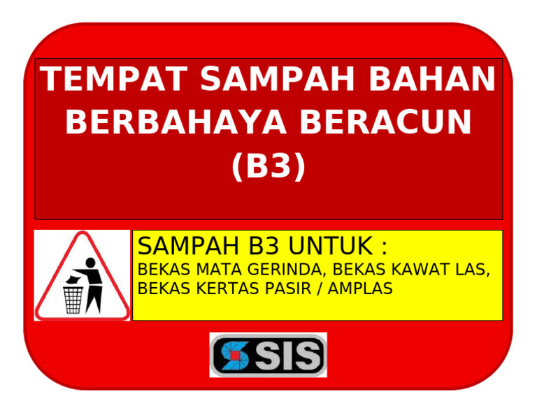 Sign Sampah B3 | PDF