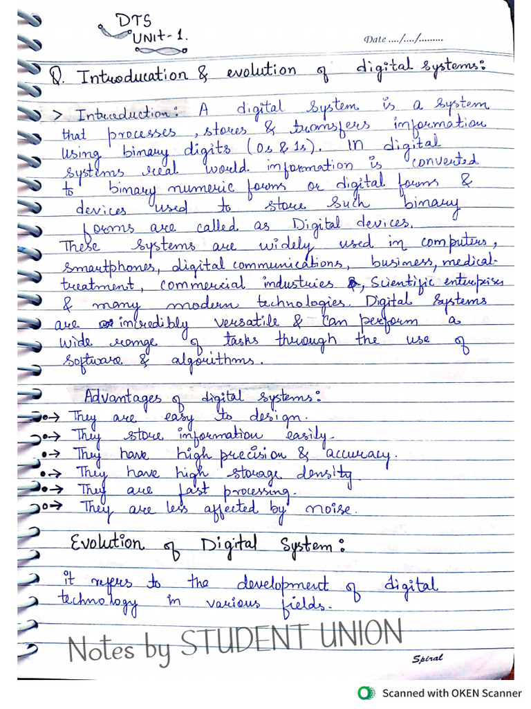 Dts Notes by Student Union | PDF