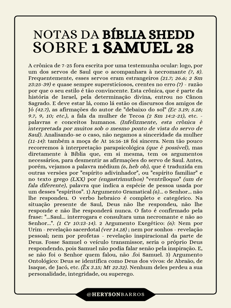 Análise do Anjo Samuel na Bíblia | PDF | Samuel | Anjo