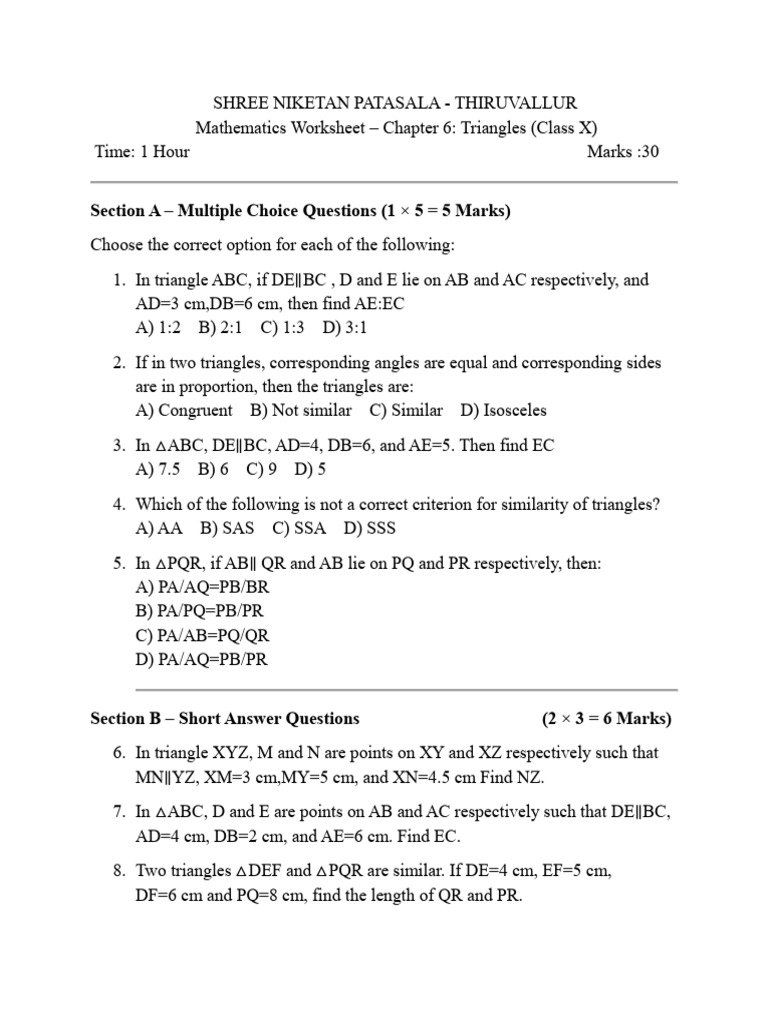 G10 Math Weekend Worksheet 12 Jul 25 | PDF | Triangle | Elementary Mathematics