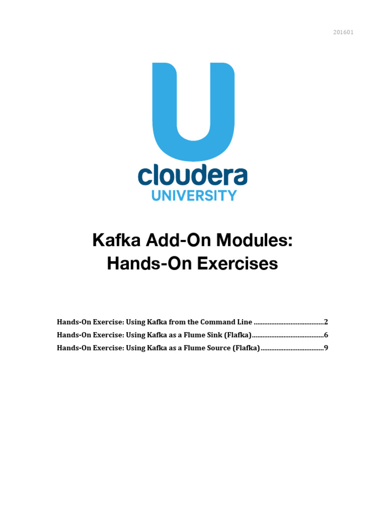 Cloudera Kafka Training Exercise Manual | PDF | Computer Terminal | Command Line Interface