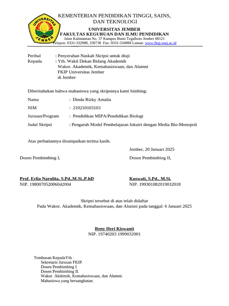 Pra Sidang - Penyerahan Naskah - A4 4x | PDF