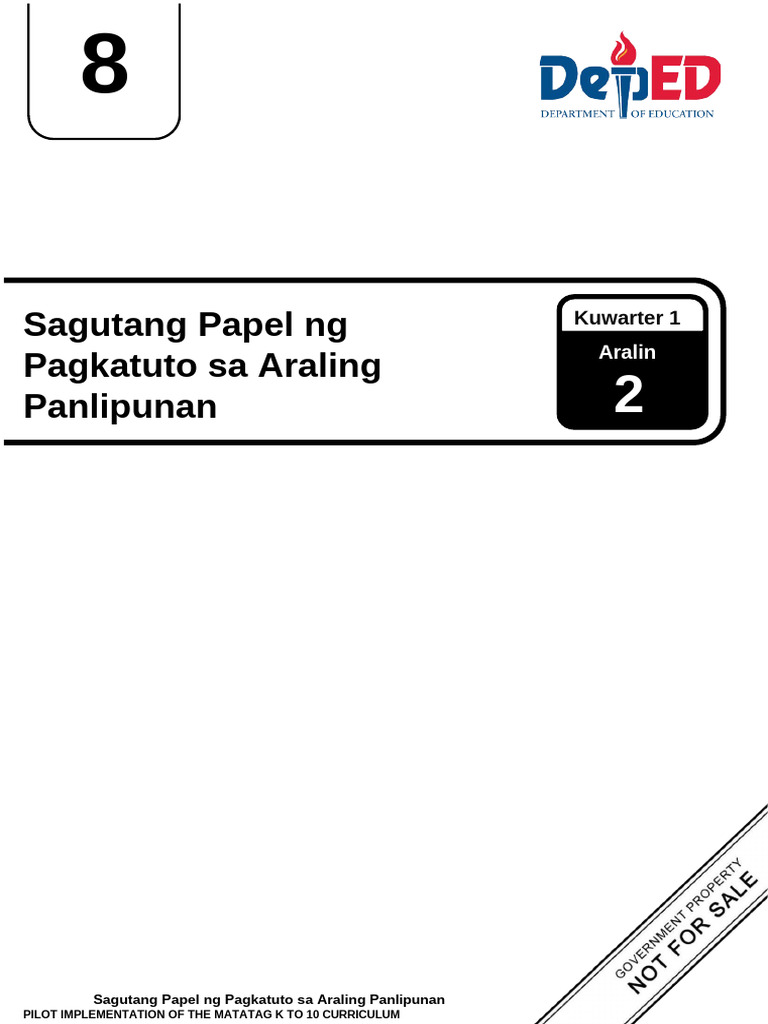 Q1 - LAS - AP8 - Lesson 2 - Week 2 | PDF