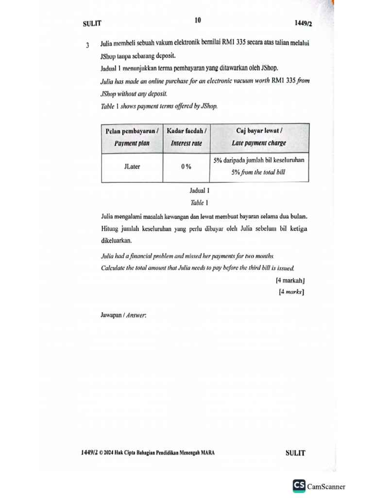 SPMRSM 2024 Math K2 S3 | PDF