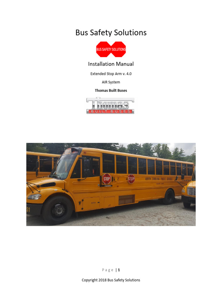 Extended Stop Arm Installation Guide | PDF | Electrical Connector ...