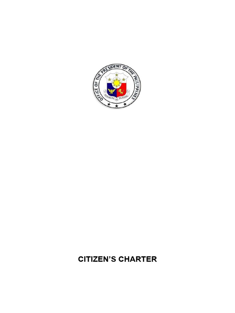 2020 OP Proper Citizens Charter | PDF | President Of The Philippines ...