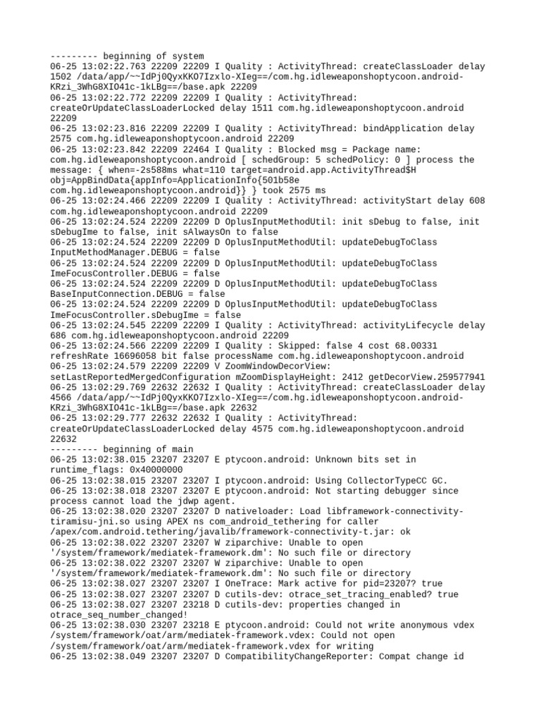 Mod Menu Log - Com - Hg.idleweaponshoptycoon - Android | PDF | Android ...