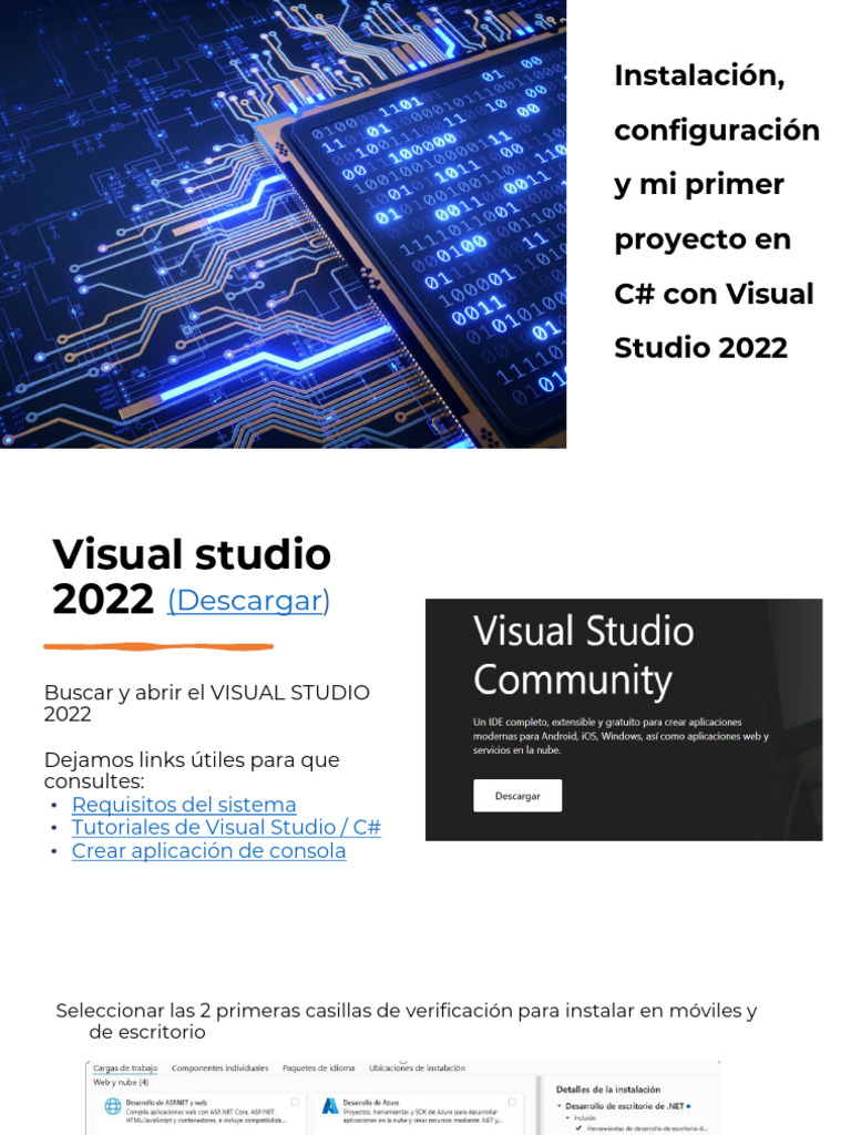 Manual de Instalación VS2022 | PDF | Archivo de computadora | C Sharp (lenguaje de programación)