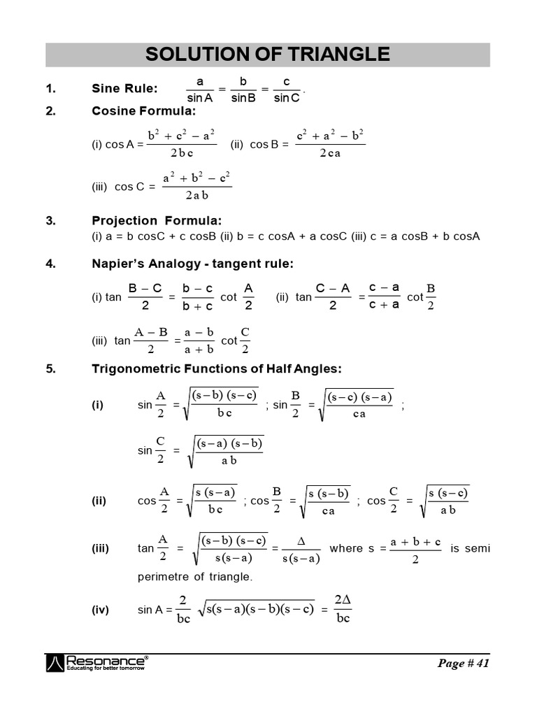 41 PDFsam Mathematical Formulae | PDF | Trigonometric Functions | Elementary Mathematics