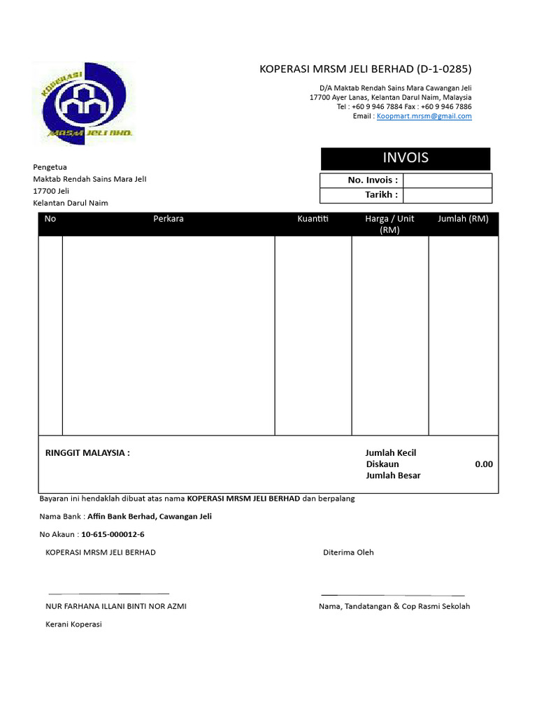 Invois, Sebutharga Dan Delivery Order | PDF