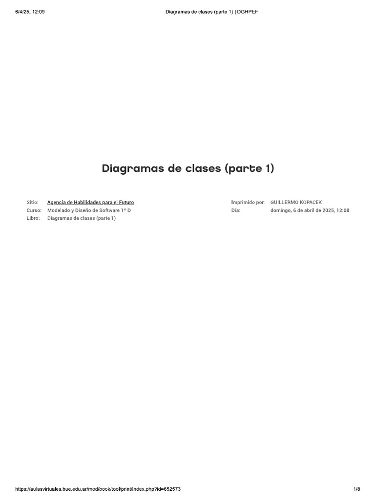 2.0diagramas de Clases (Parte 1) | PDF