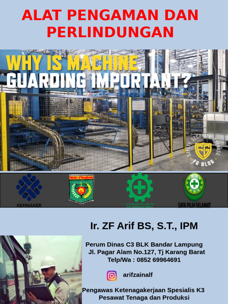 Alat Pengaman Mesin dan Safety Guarding | PDF