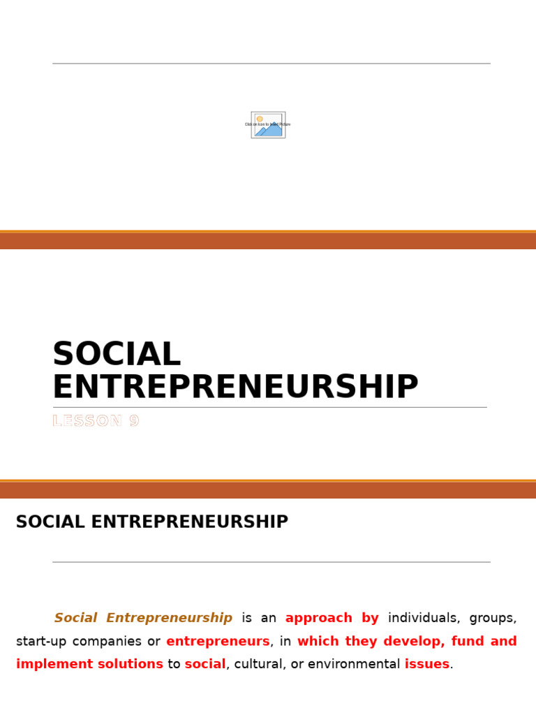 Understanding Social Entrepreneurship | PDF | Social Entrepreneurship ...