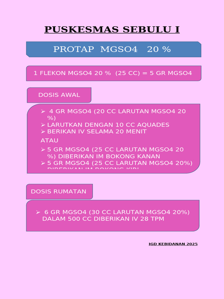 protap MgSo4 | PDF