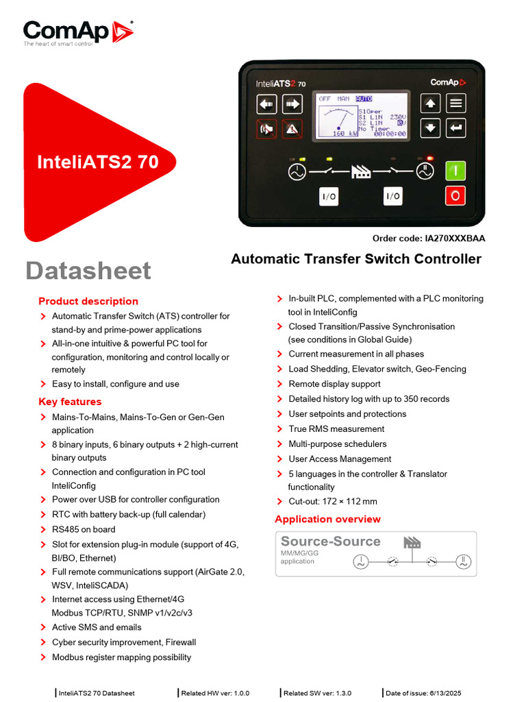 Inteliats2 70 Datasheet 2025-06-17 | PDF | Power Supply | Computing