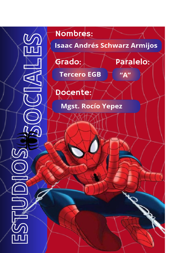 Carátulas de Spiderman para Primaria | PDF
