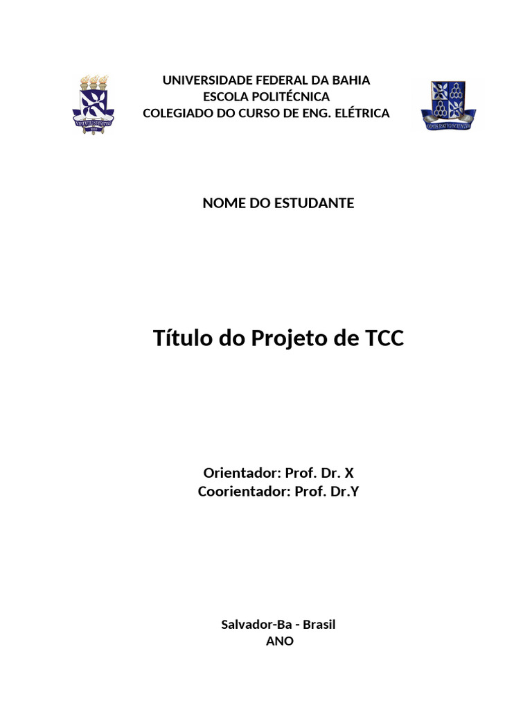 Modelo Projeto TCC UFBA | PDF | Teoria