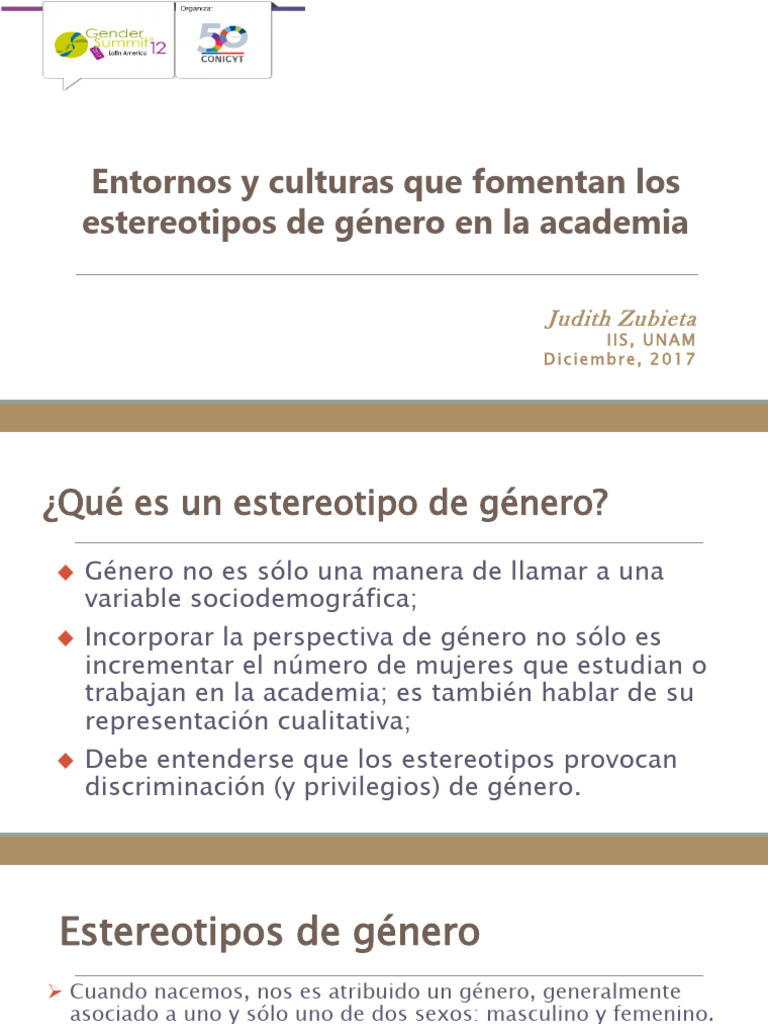 Estereotipos de género en la academia | PDF | Género | Estudios de género