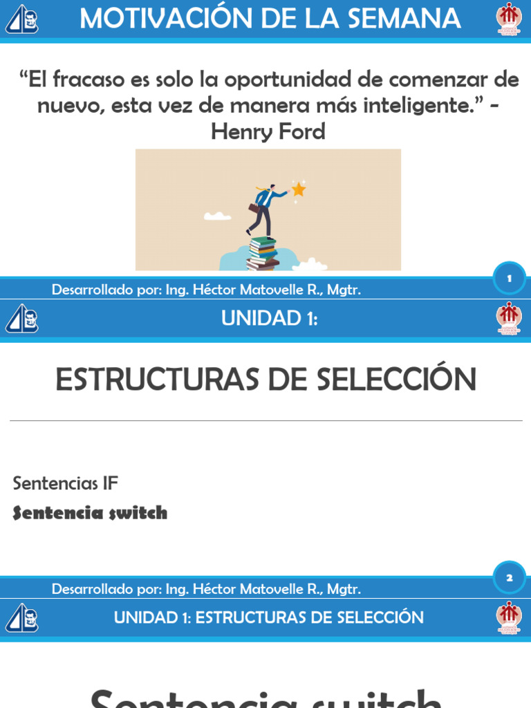 1.2 - Sentencia Switch | PDF | Cambiar | Diodo emisor de luz