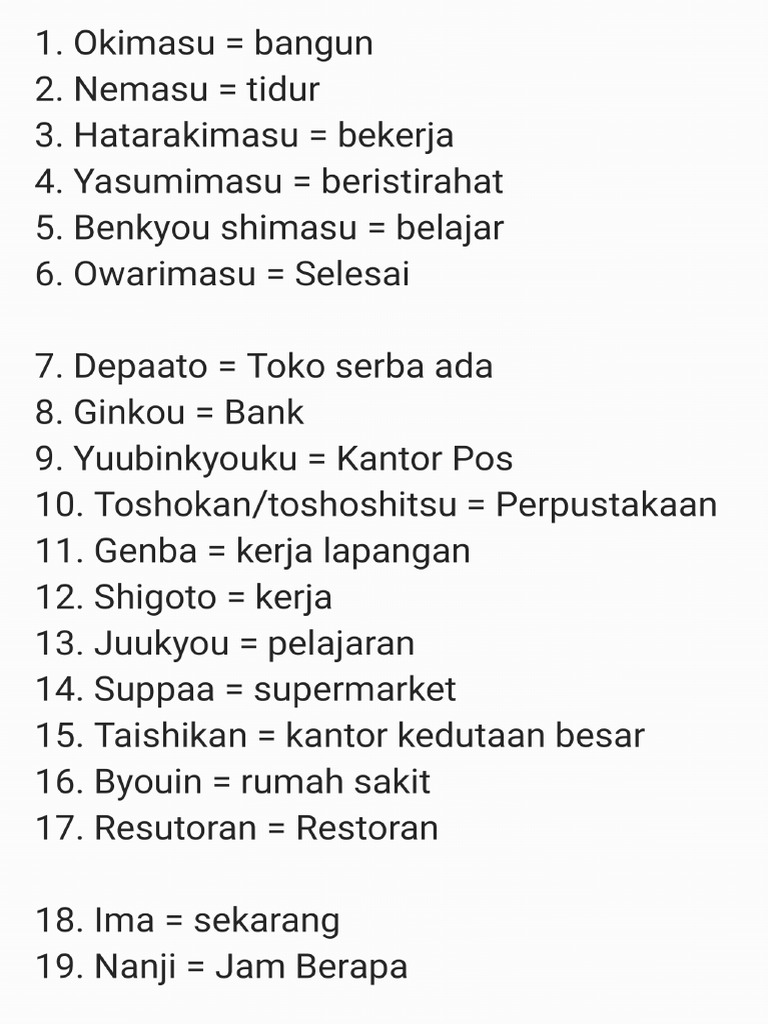 BAB 4 Kosakata | PDF