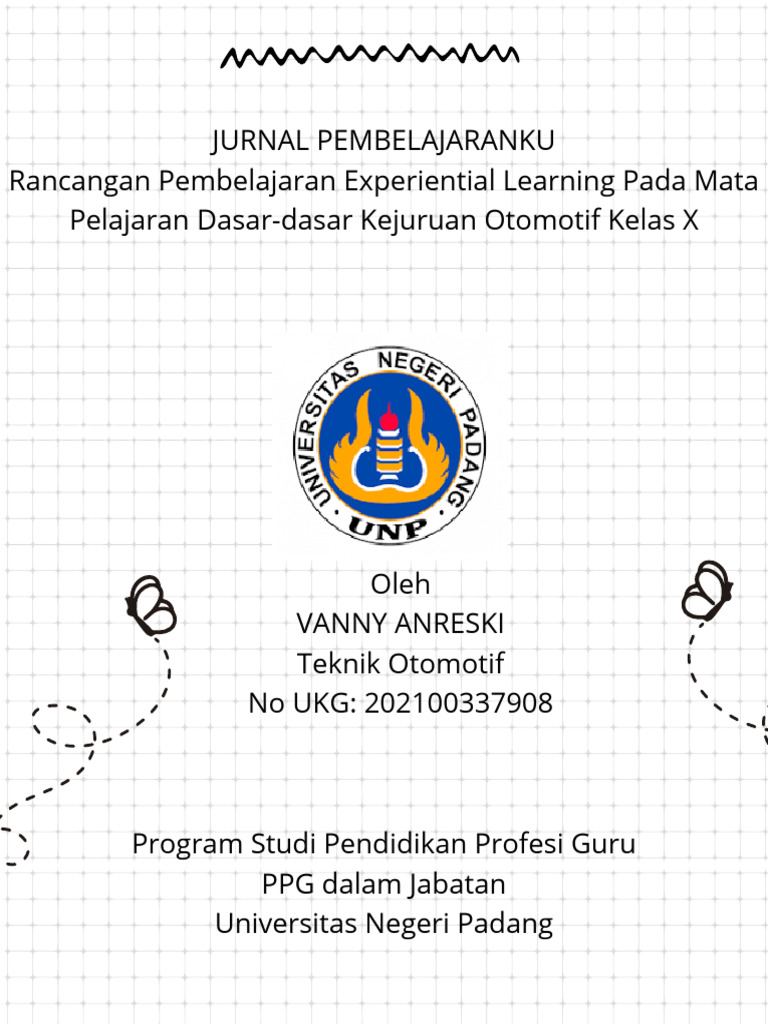 Vanny Anreski - 25313275 - Rancangan Pembelajaran Experiential Learning | PDF