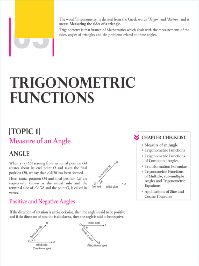 Trigno Class 11 - Cropped | PDF