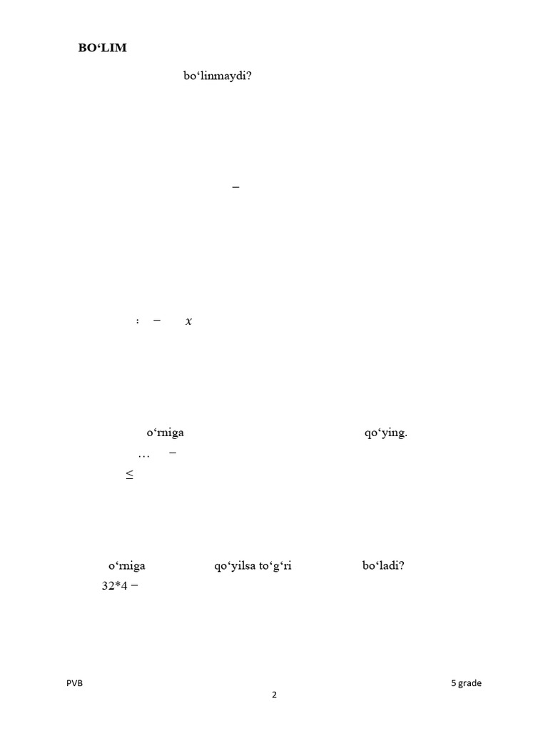 PM Matematika 2 Qism | PDF